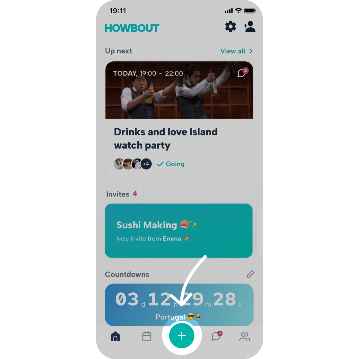 Get help - Howbout | Social calendar app