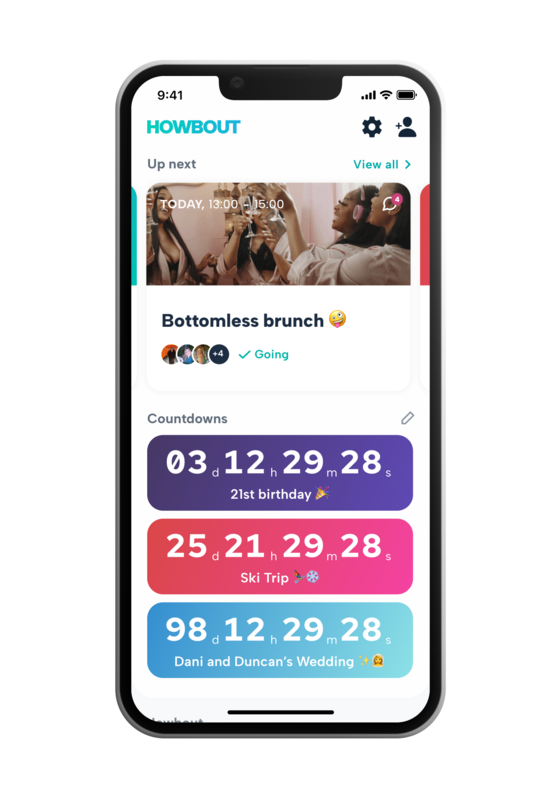 Howbout | Social calendar app