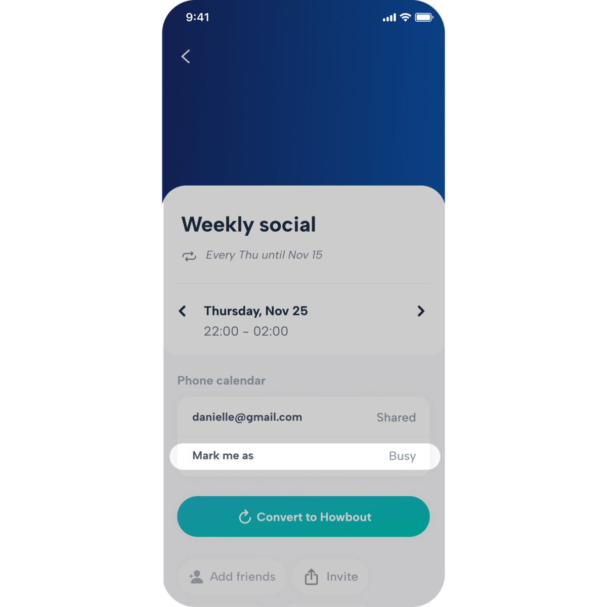 Get help - Howbout | Social calendar app