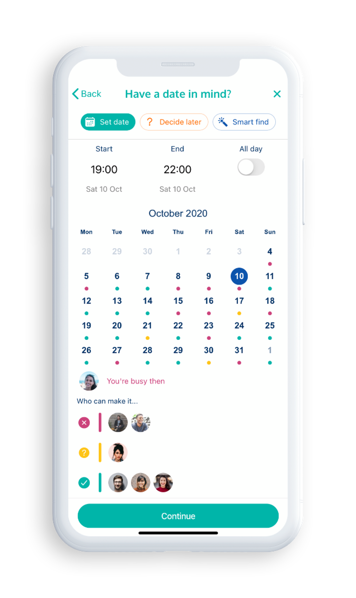 Howbout | The easiest way to get friends together