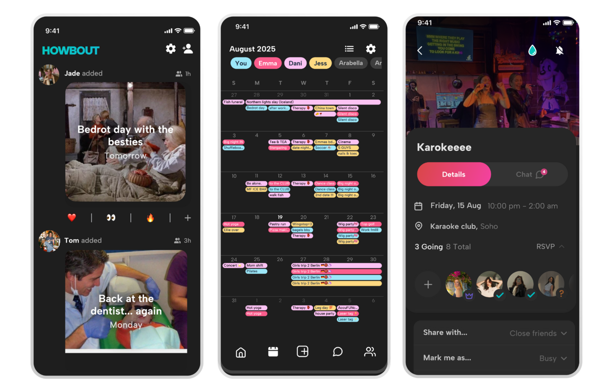 Howbout: The best shared calendar app for making plans with friends 🕺 ...
